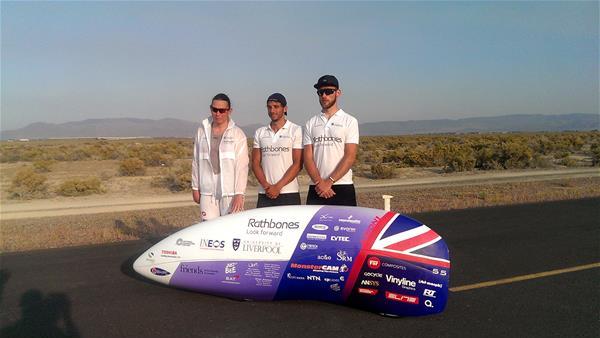 Students break British human-powered land speed record